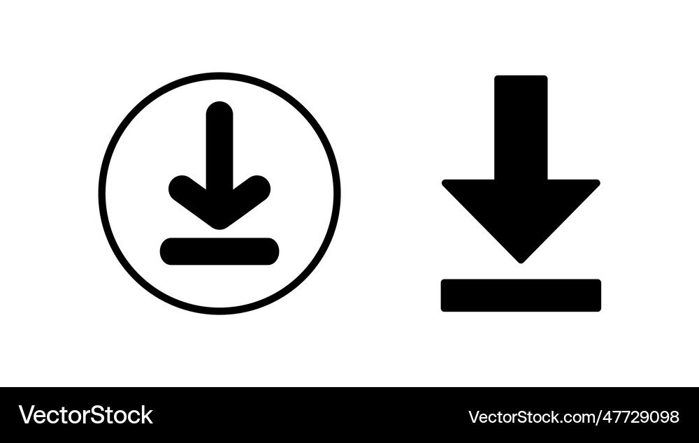 Download icon downloading icon Royalty Free Vector Image