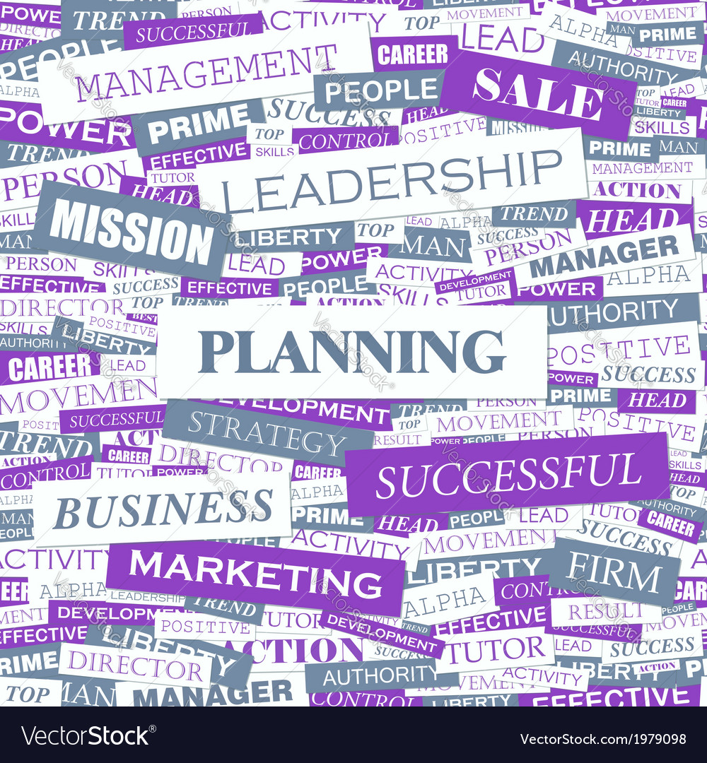 Planning Royalty Free Vector Image - VectorStock