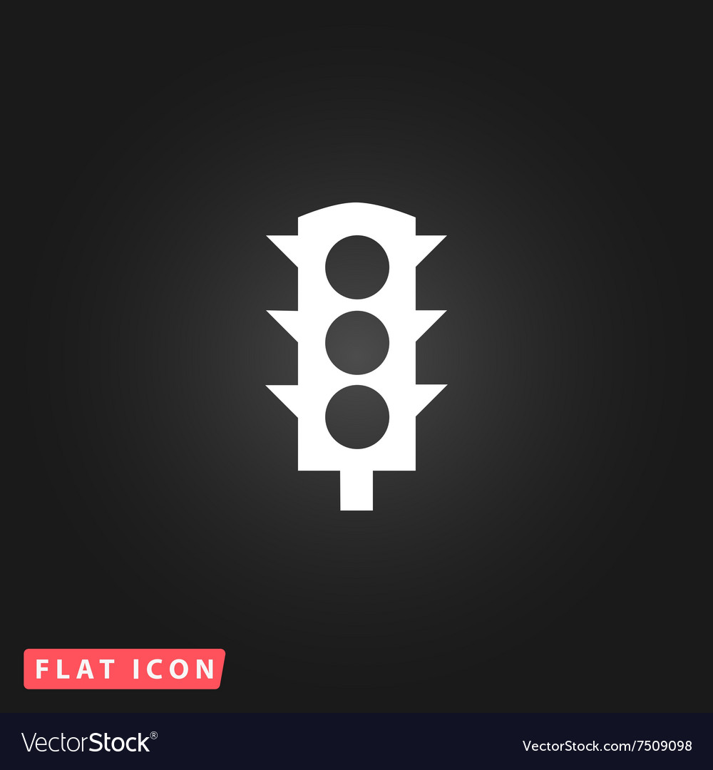 Simple traffic light Royalty Free Vector Image