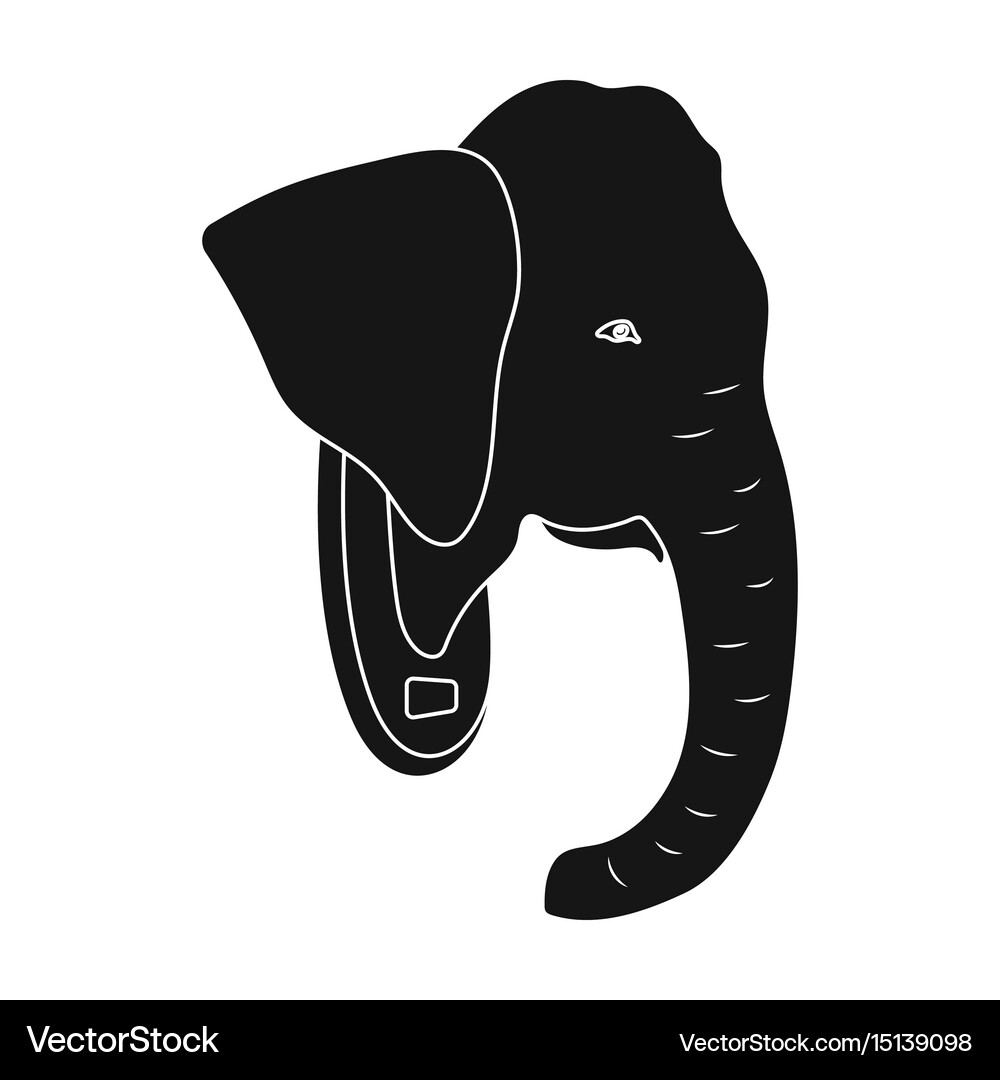 Stuffed elephant african safari single icon Vector Image