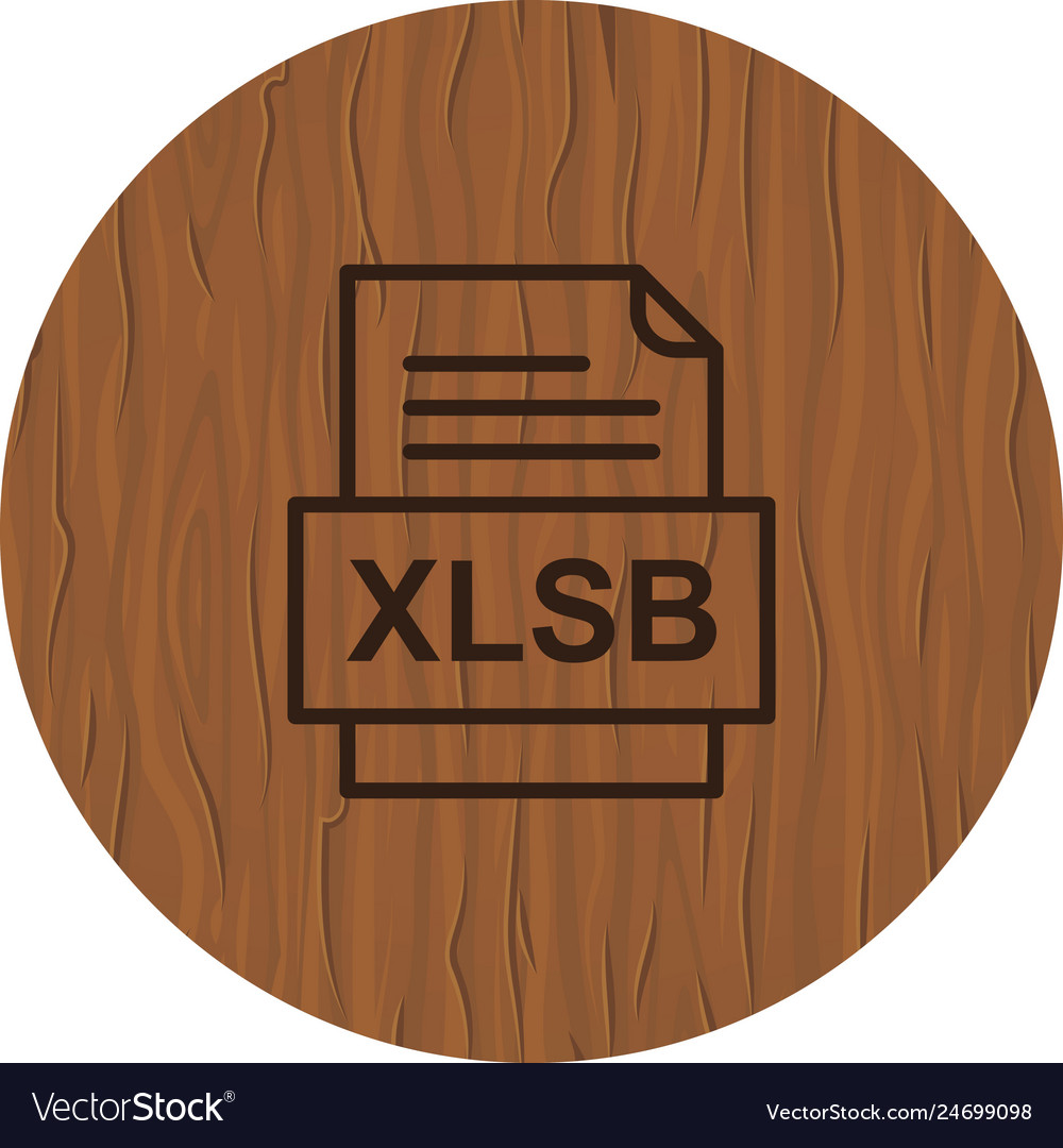 Xlsb file document icon Royalty Free Vector Image