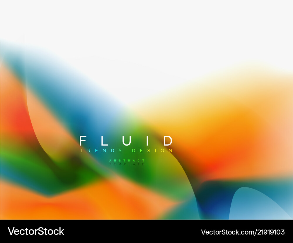 Background abstract color flow liquid design Vector Image
