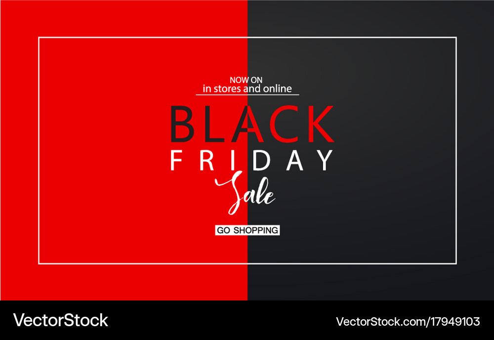Black friday sale background modern design Vector Image