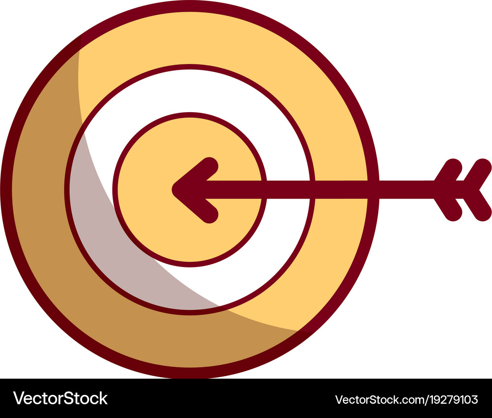 Business target arrow strategy symbol Royalty Free Vector