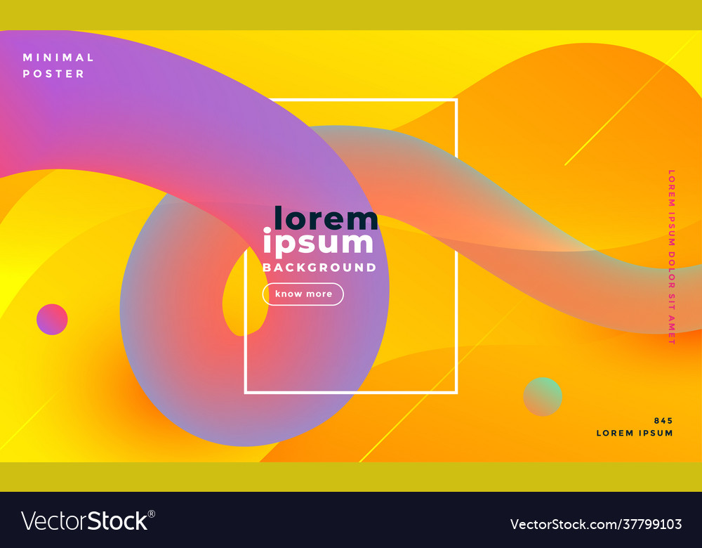 Modern bright gradient loop banner Royalty Free Vector Image