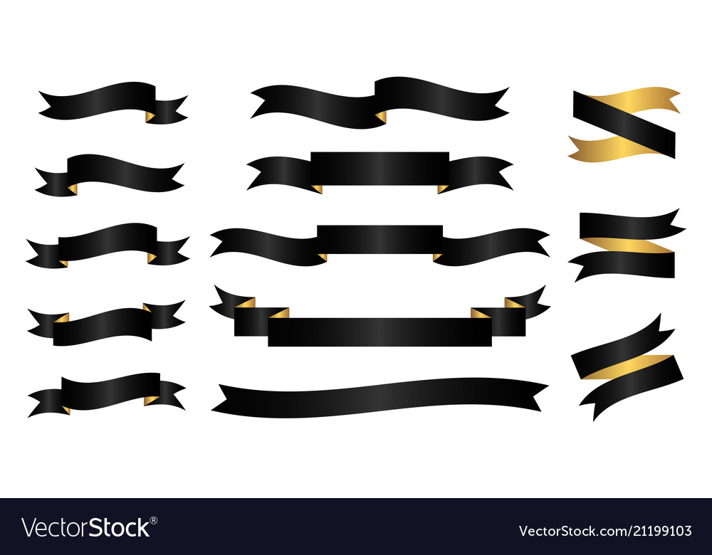 Ribbon set Royalty Free Vector Image - VectorStock