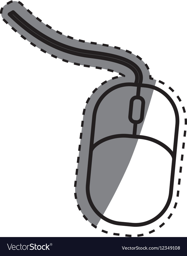 Computer mouse device Royalty Free Vector Image