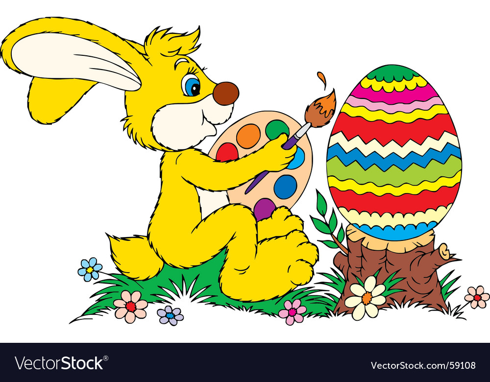 Easter bunny Royalty Free Vector Image - VectorStock
