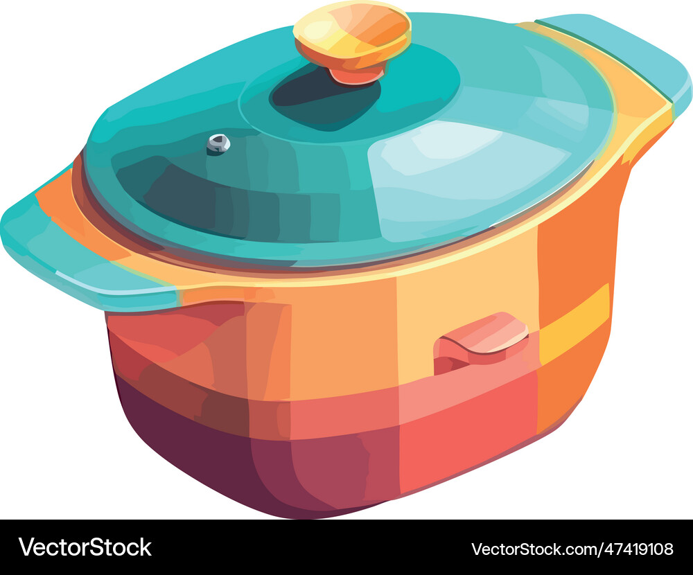 Isolated casserole for gourmet meal Royalty Free Vector