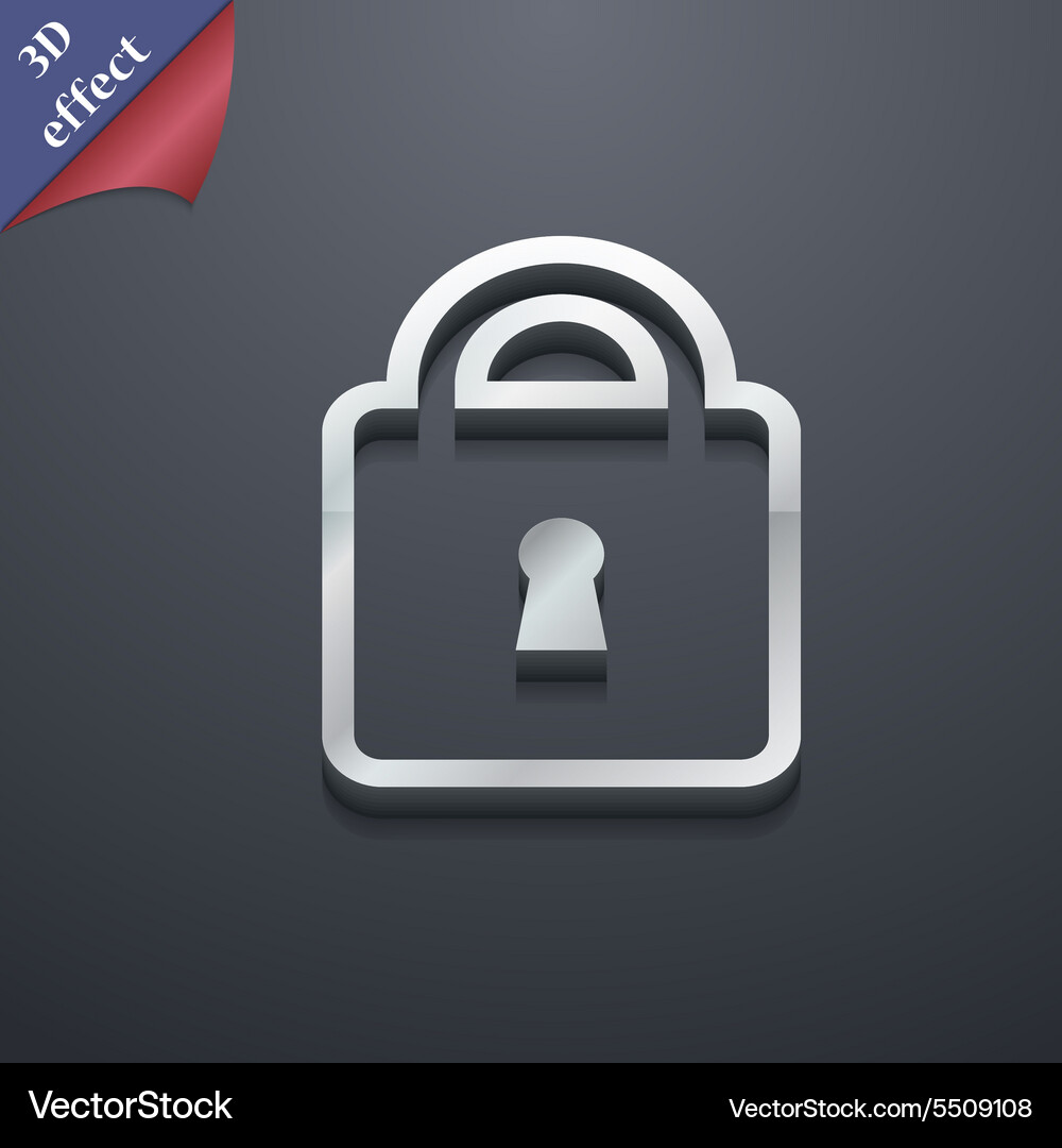 3d Lock Icon