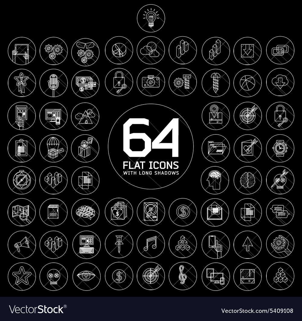 Modern thin line icons for web and mobile Vector Image