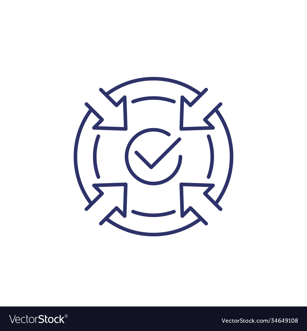 Positive impact action line icon Royalty Free Vector Image Positive impact action line icon Royalty Free Vector Image