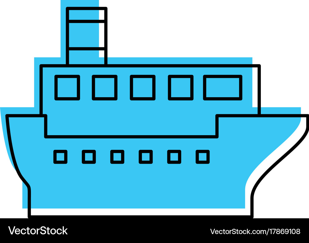 Sea transportation logistic maritime shipping Vector Image