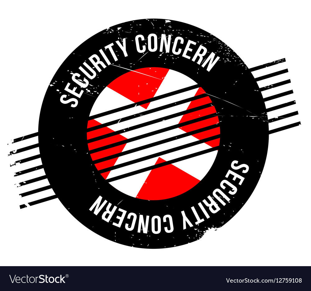 Security Concern rubber stamp Royalty Free Vector Image
