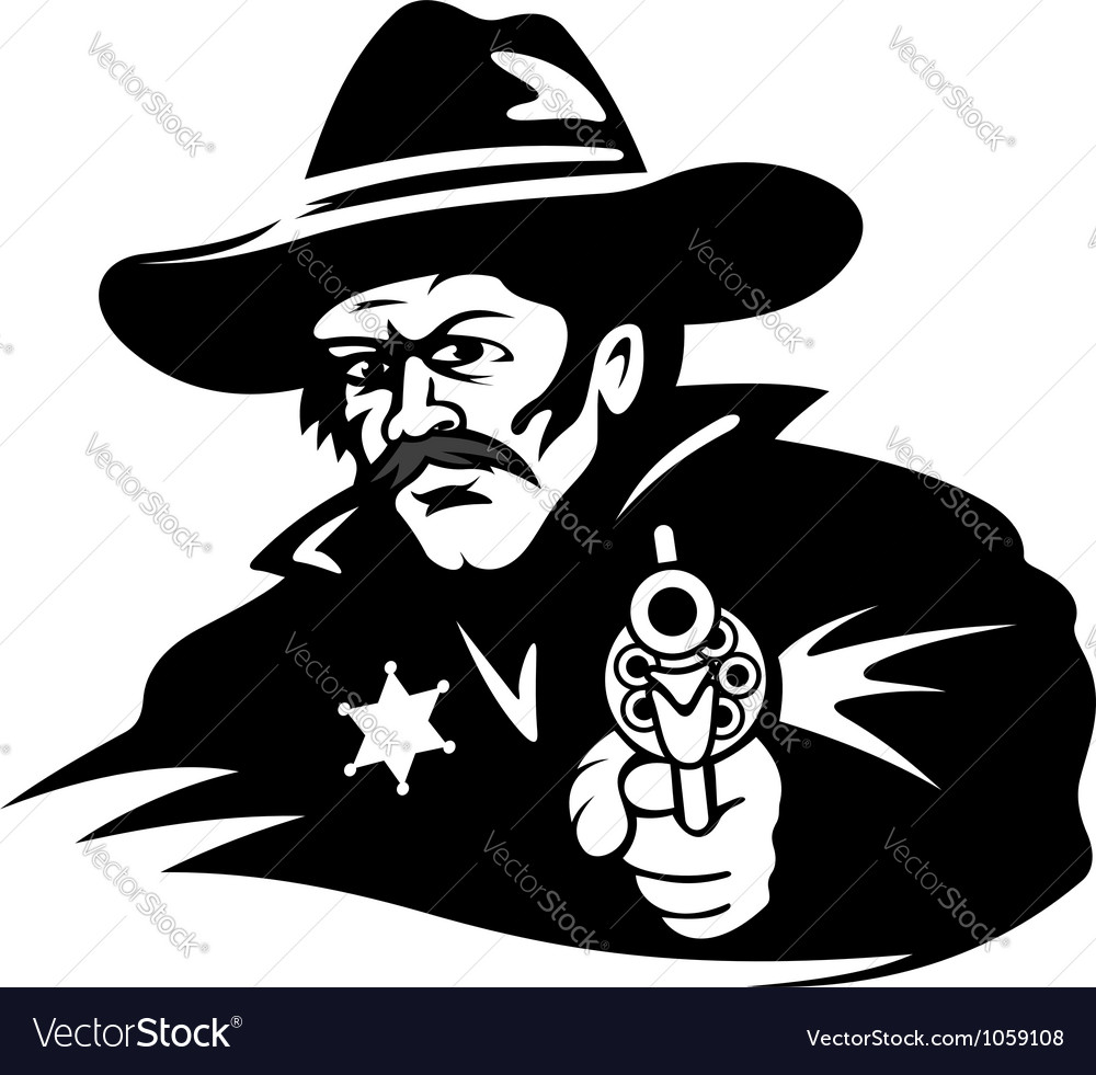 Sheriff Royalty Free Vector Image - VectorStock