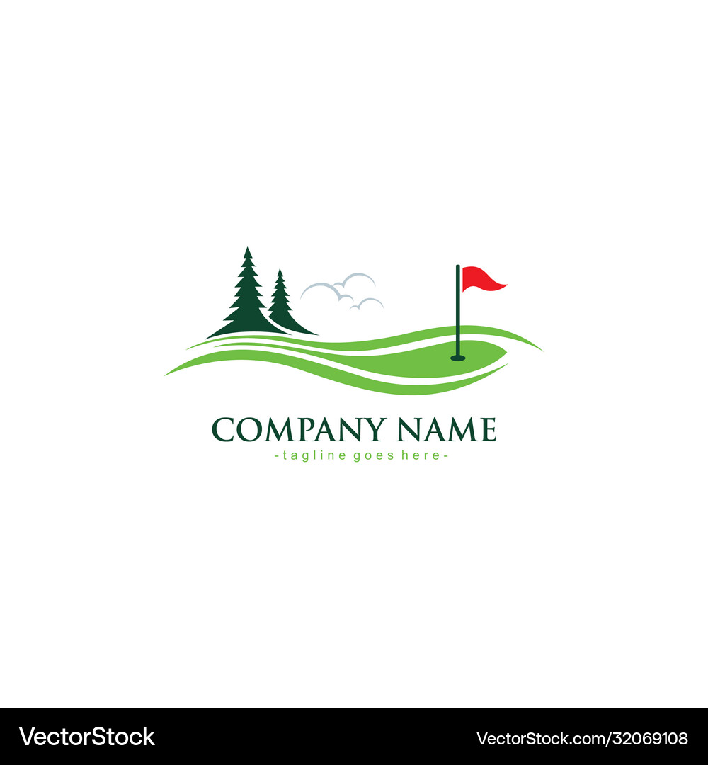 Simple Golf Logo Royalty Free Vector Image - VectorStock