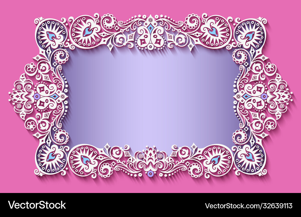Abstract ornamental nature vintage frame Vector Image