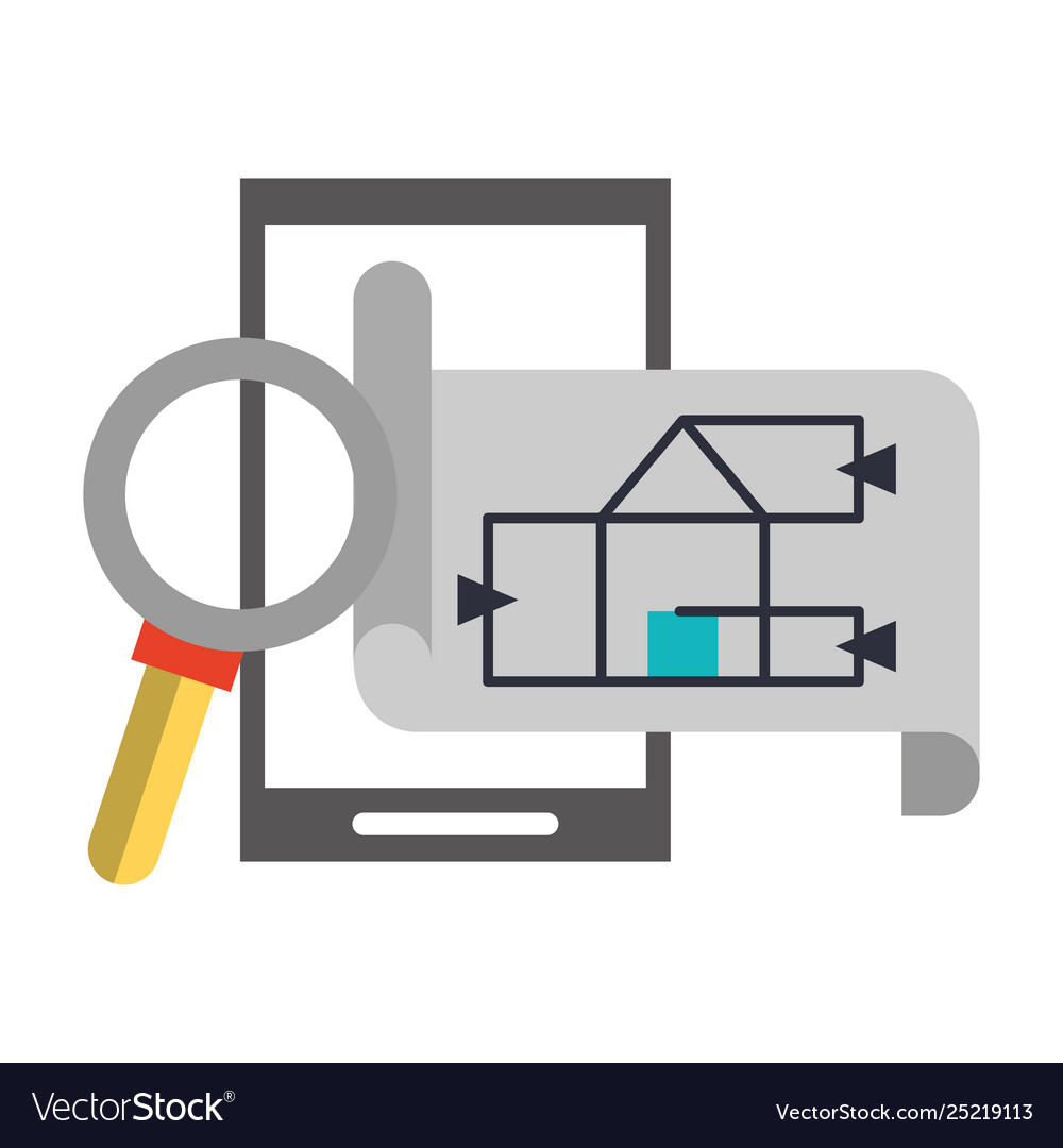 Architecture work elements cartoon Royalty Free Vector Image