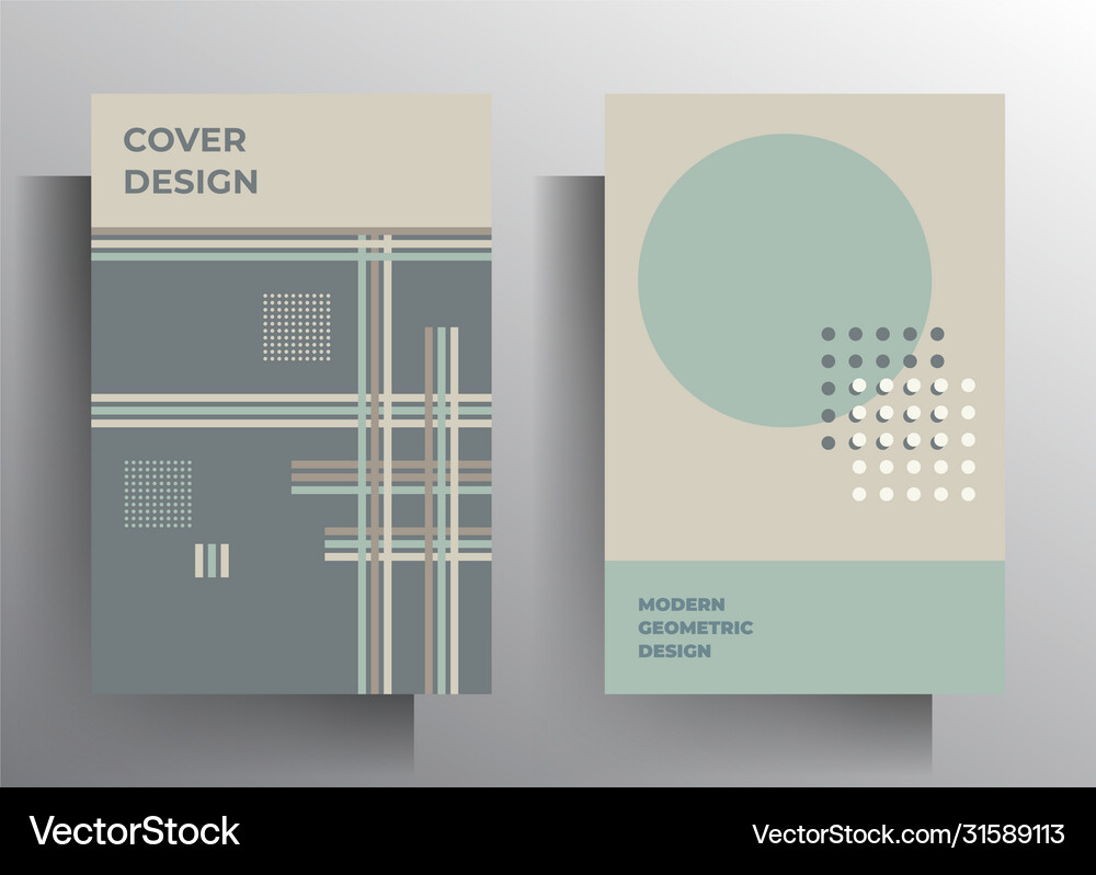 Cover template set for book booklet brochure Vector Image