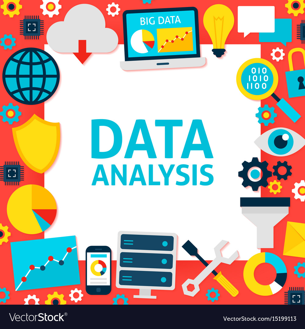 data-analysis-paper-template-royalty-free-vector-image