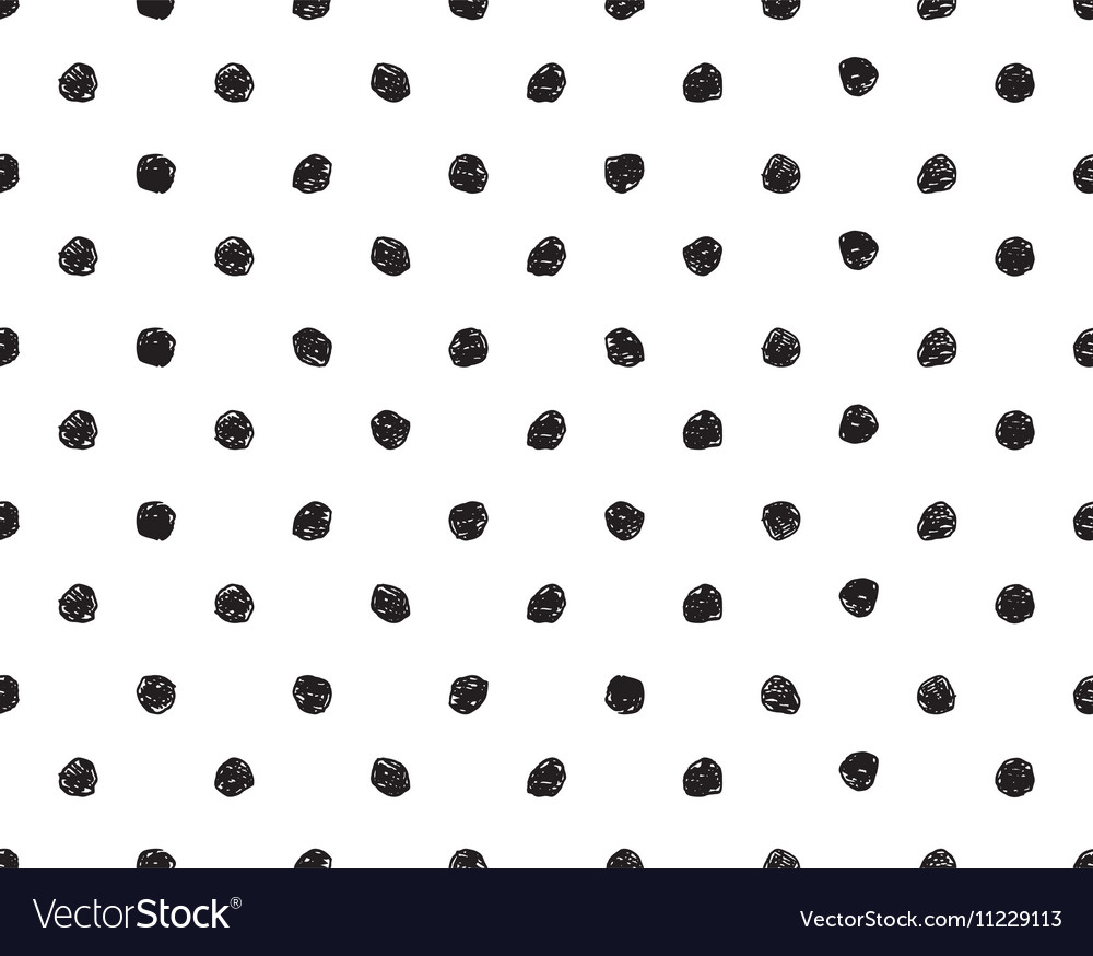 Drawn dot pattern Royalty Free Vector Image - VectorStock