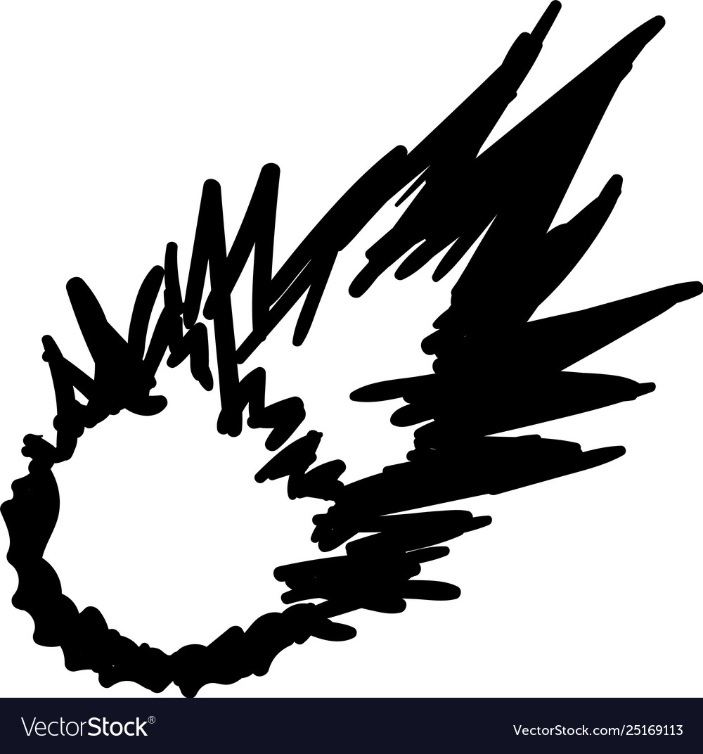 Fireball eps Royalty Free Vector Image - VectorStock