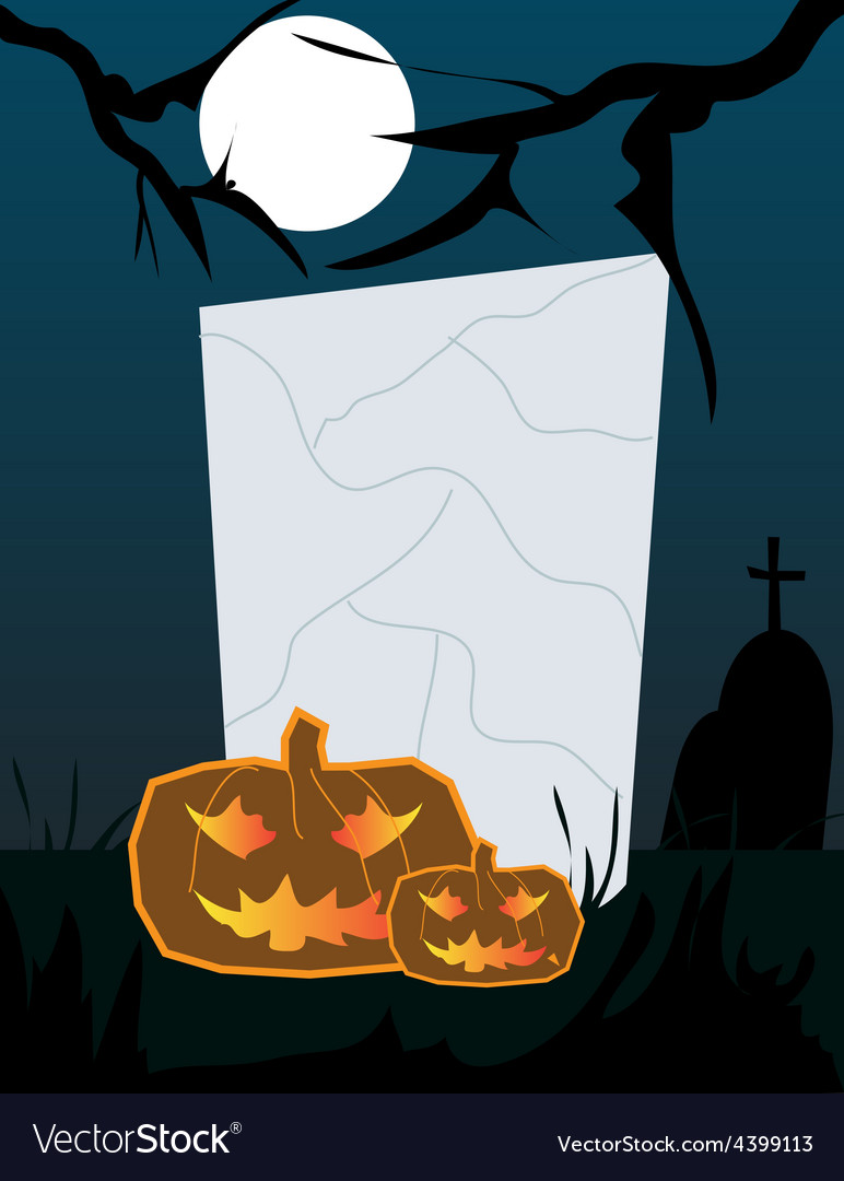 Halloween frame background Royalty Free Vector Image