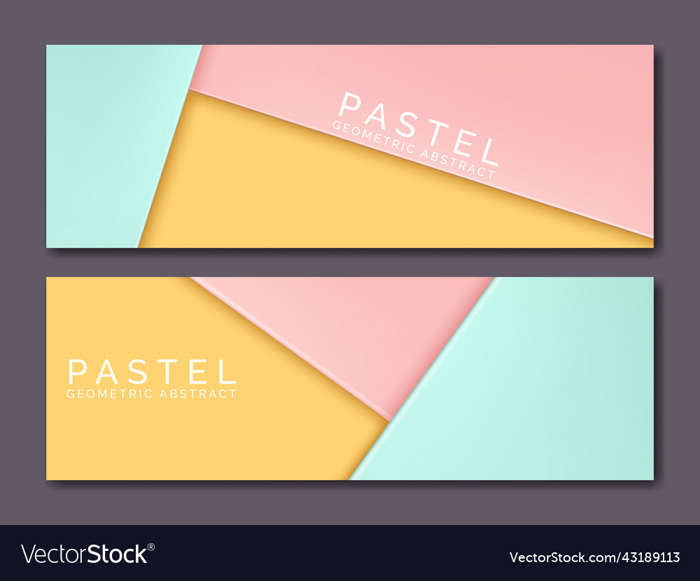 Paper overlapping effect geometric abstract web Vector Image