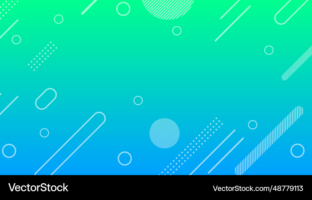 Trendy modern abstract background green and blue Vector Image