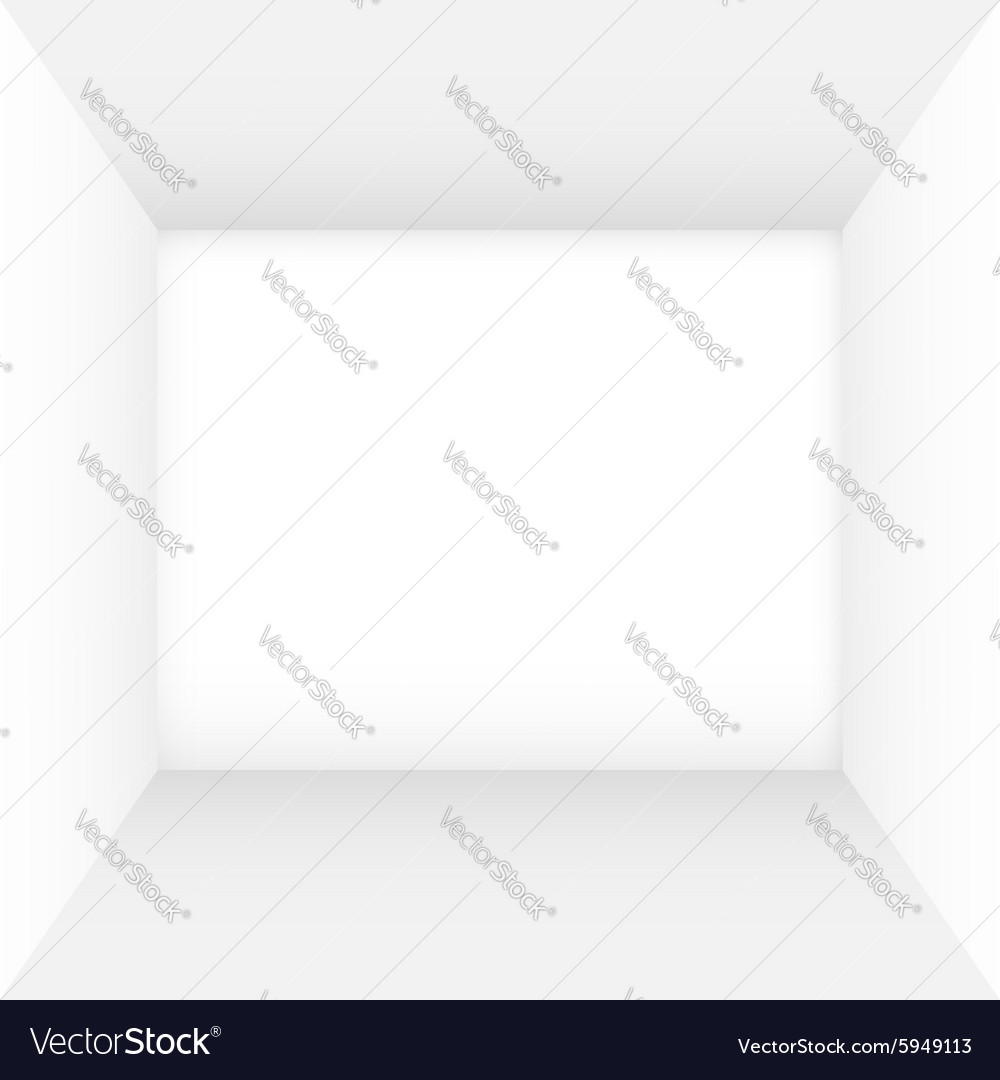 White empty room Royalty Free Vector Image - VectorStock