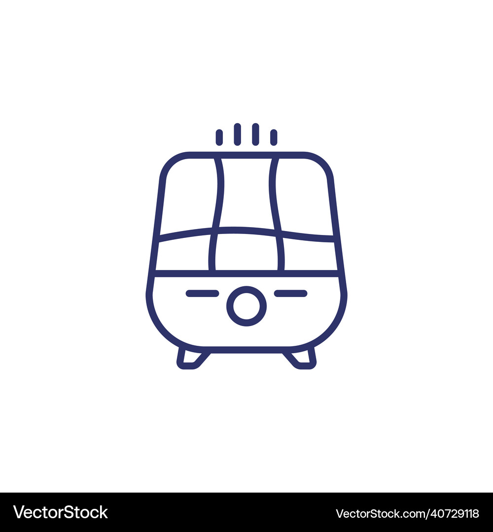 Air humidifier or purifier icon line Royalty Free Vector