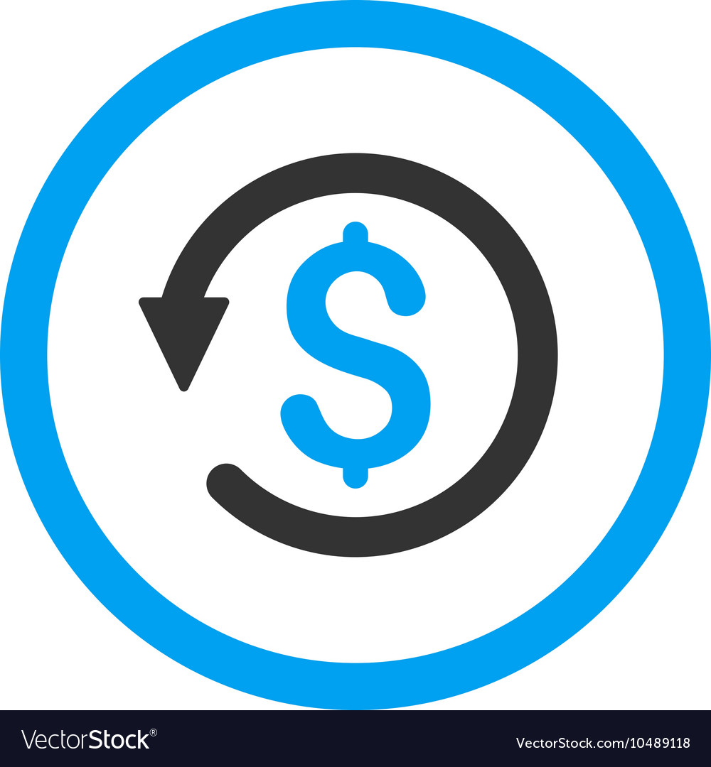 Chargeback rounded icon Royalty Free Vector Image Chargeback rounded icon Royalty Free Vector Image