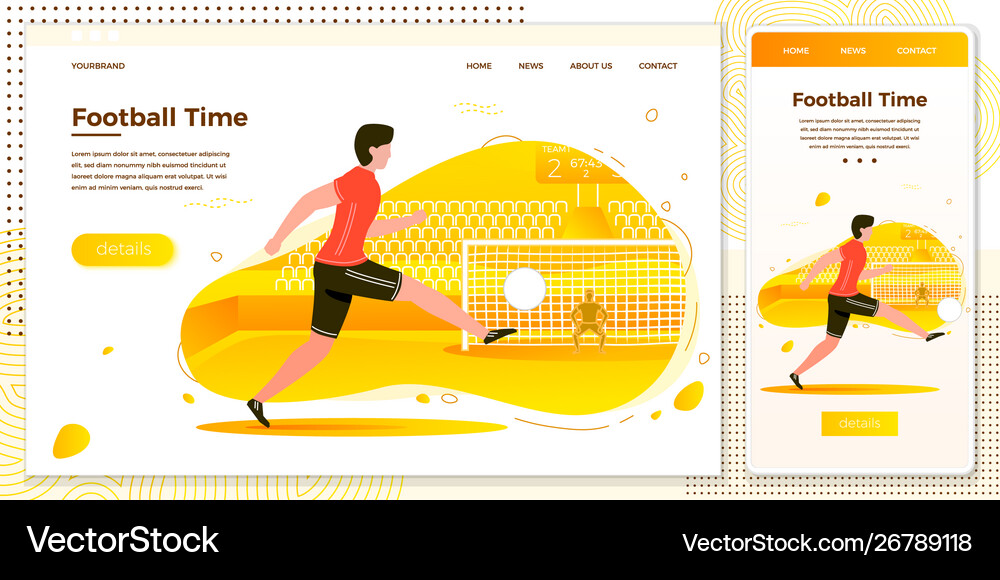 Cross platform football player Royalty Free Vector Image