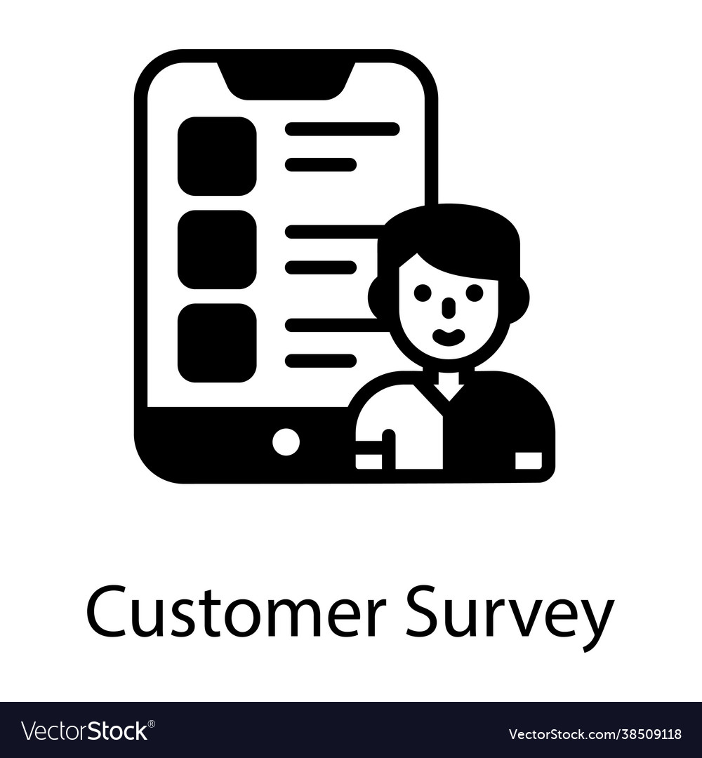 Customer survey Royalty Free Vector Image - VectorStock