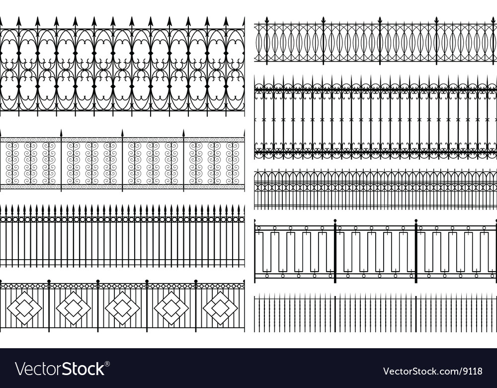 Fences Royalty Free Vector Image - VectorStock