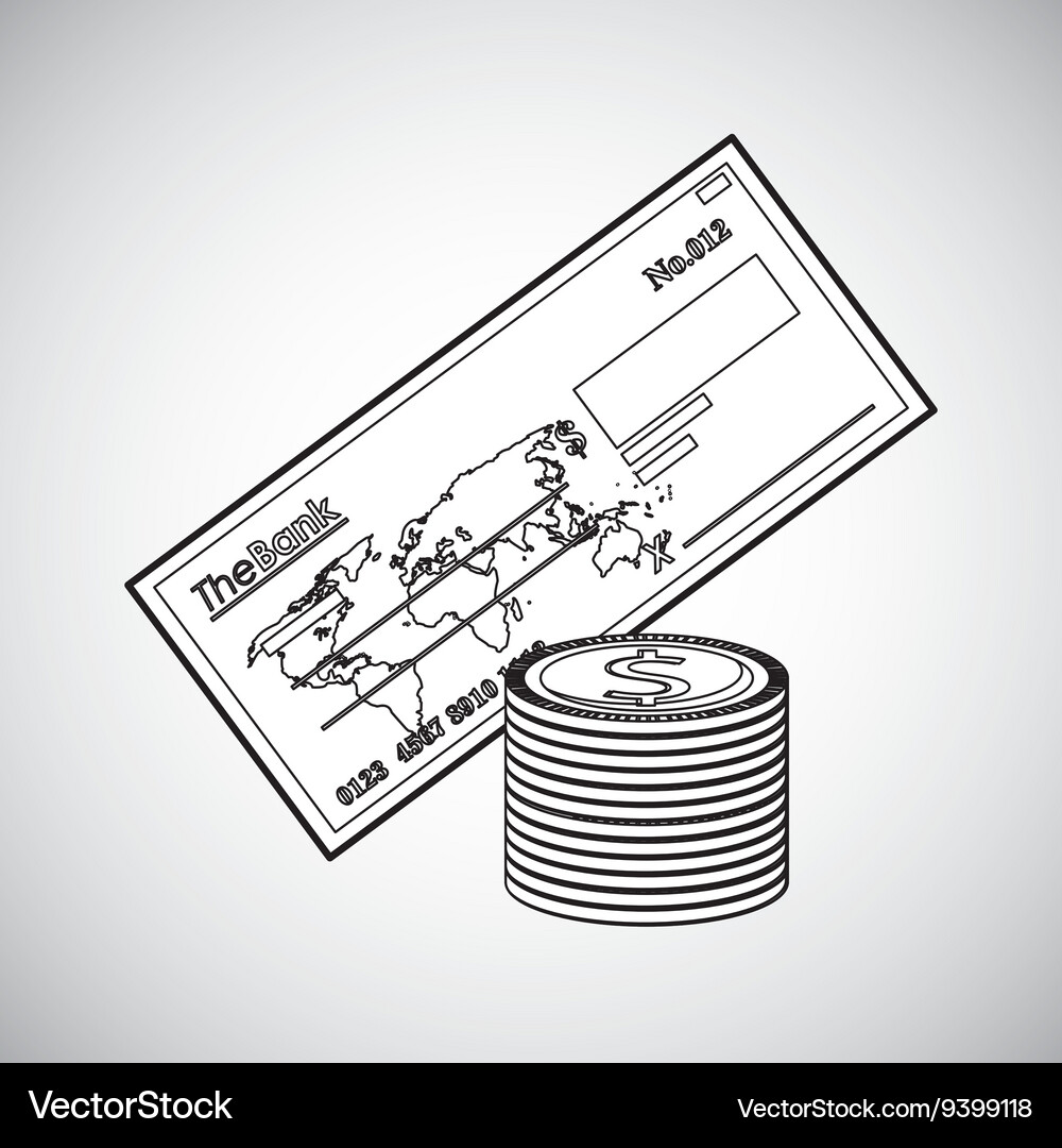 Financial item design money icon flat Royalty Free Vector
