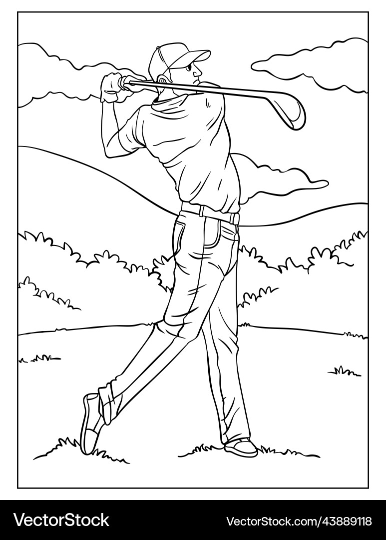 Sgolf Coloring Pages