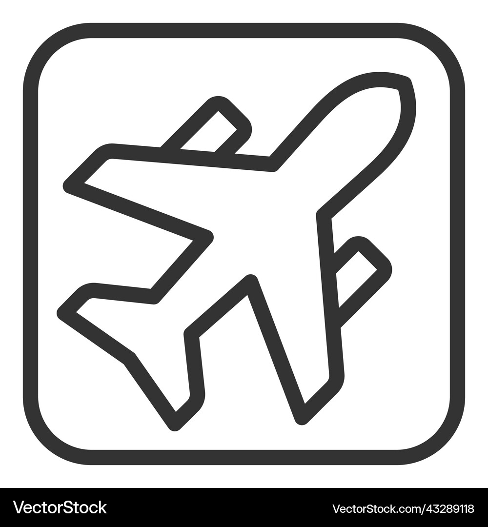 Jet passenger aircraft Royalty Free Vector Image