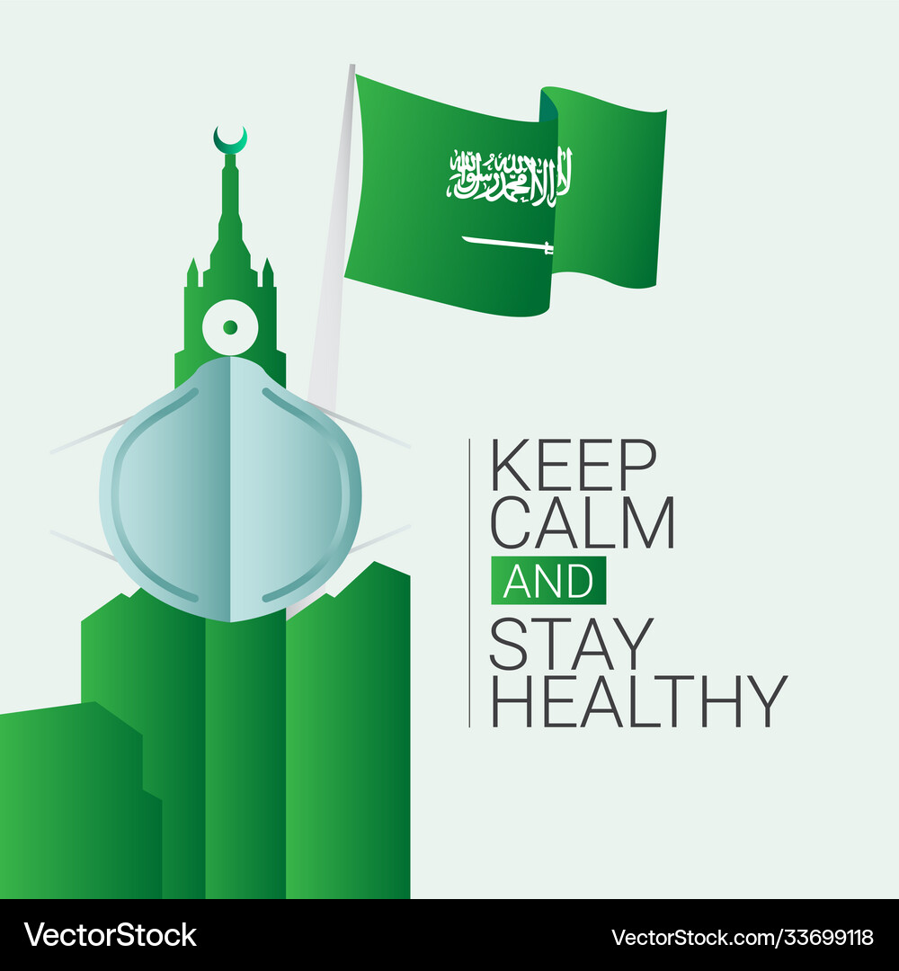 Keep calm and stay healthy template design Vector Image