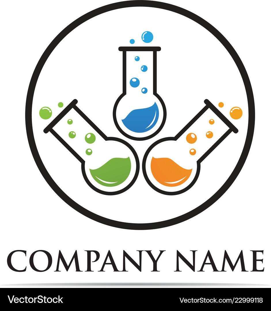 Lab logo icon template icons Royalty Free Vector Image