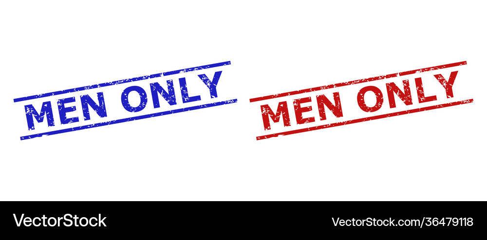 Men only stamp seals with distress surface Vector Image
