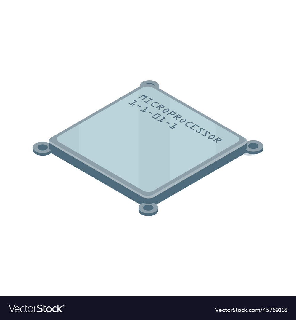 Micro processor semiconductor composition Vector Image