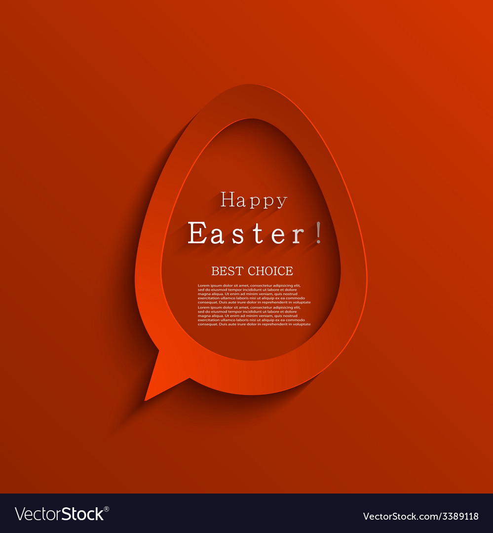 Modern easter background Royalty Free Vector Image