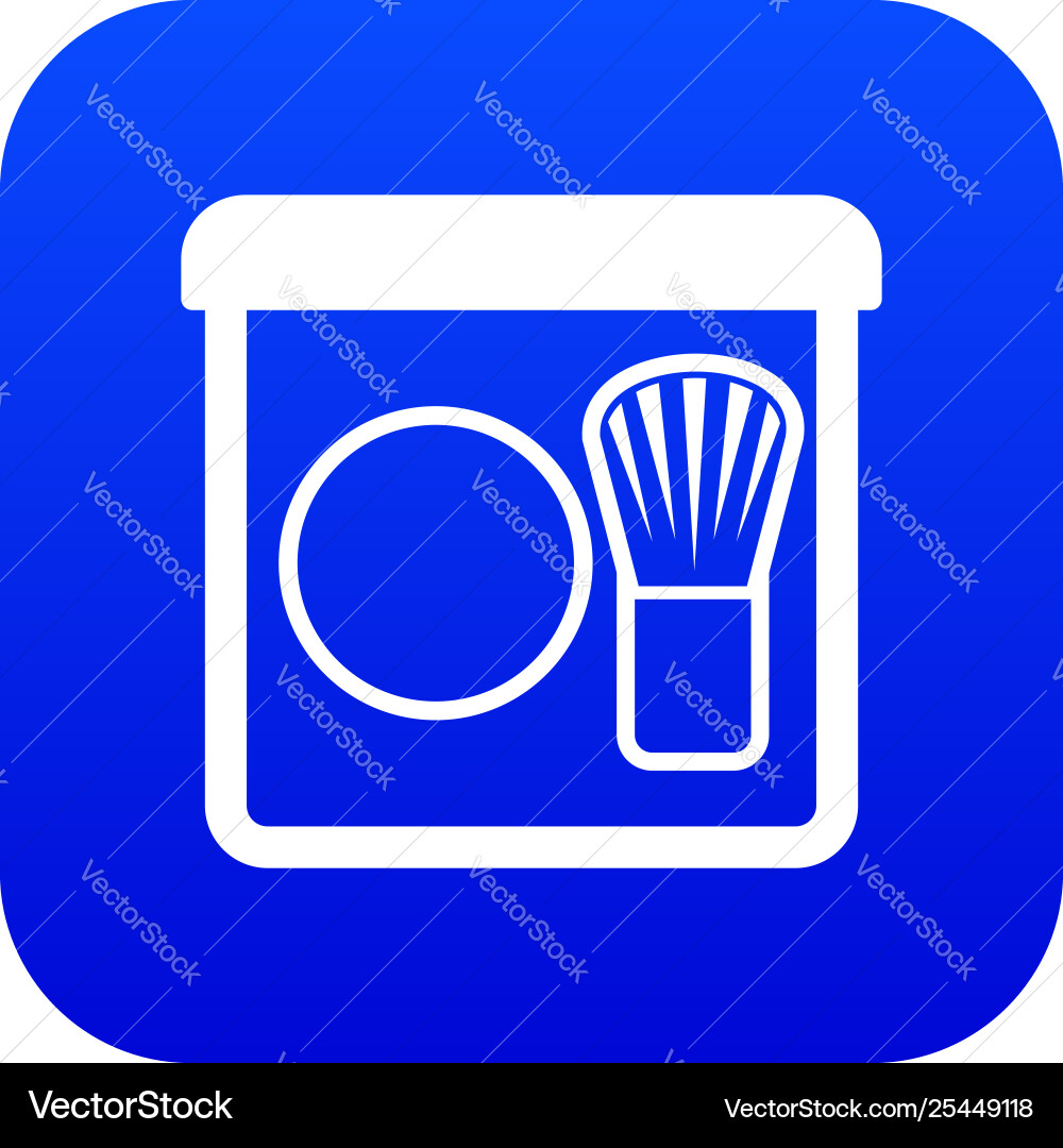 Rouge with brush icon digital blue Royalty Free Vector Image