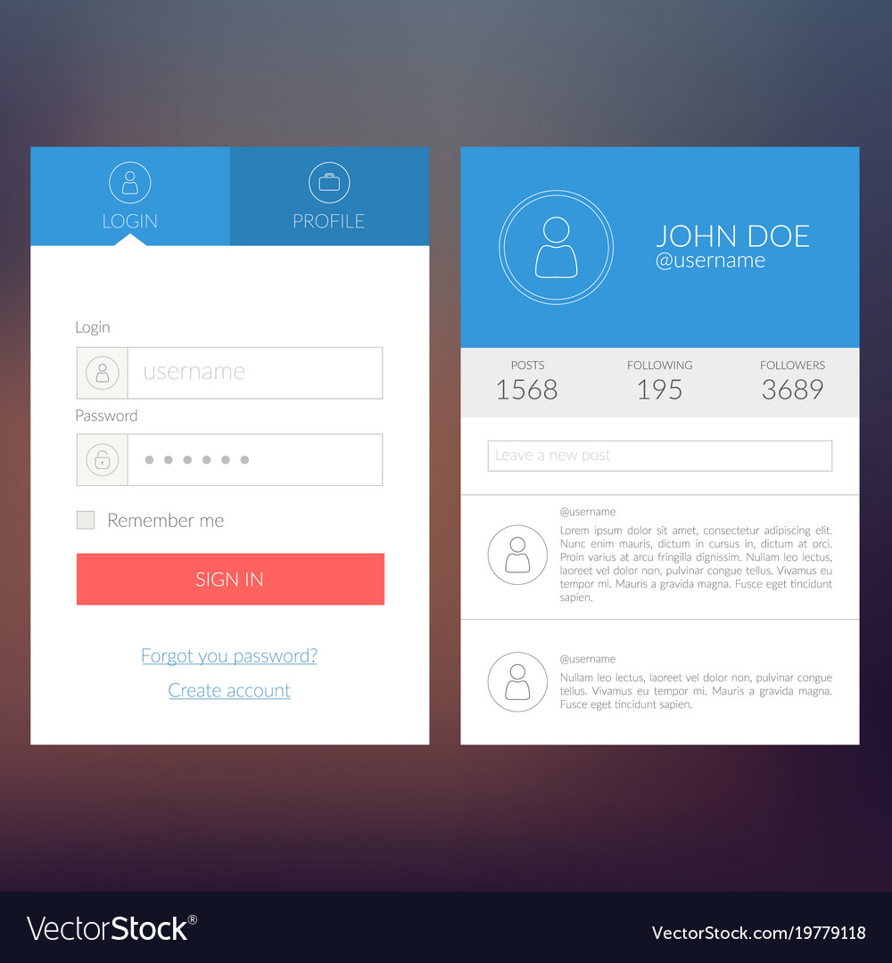 User interface concept Royalty Free Vector Image