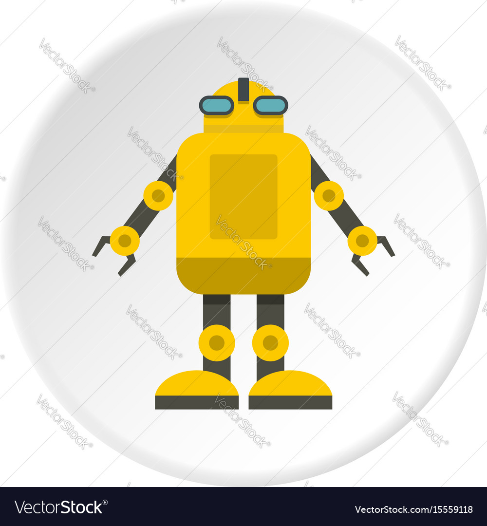 Yellow machine icon circle Royalty Free Vector Image