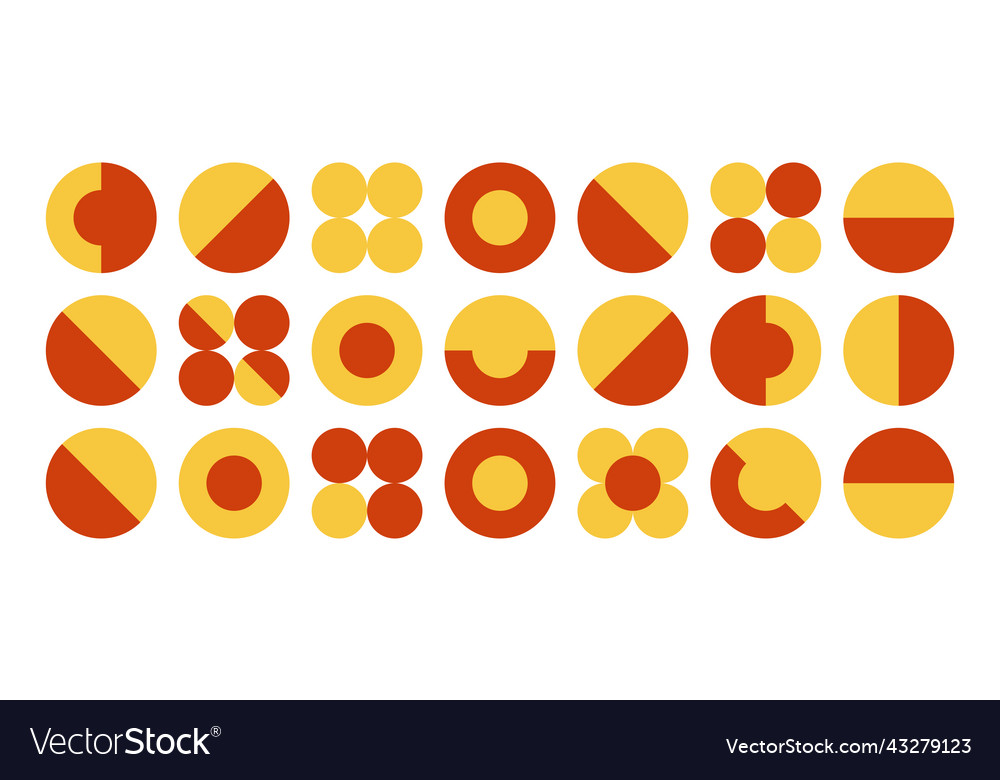 Abstract geometric shapes modern minimal Vector Image