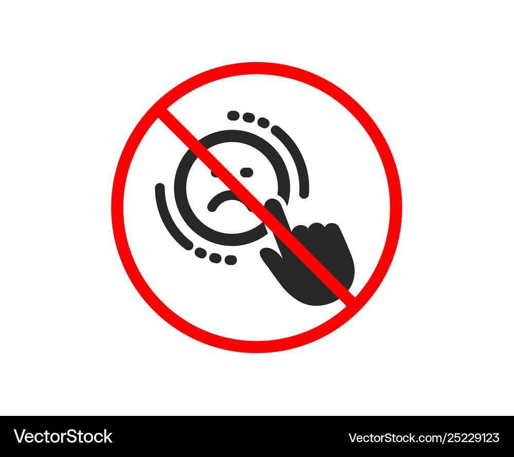 Dislike icon negative feedback rating sign Vector Image