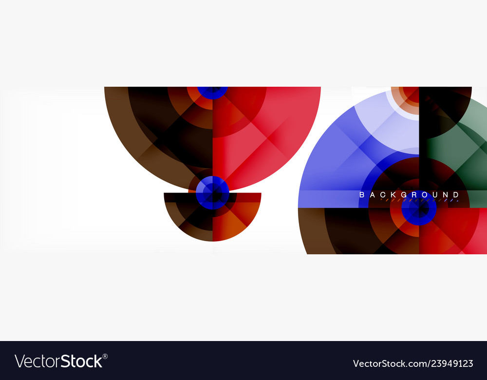 Geometric circle abstract background creative Vector Image