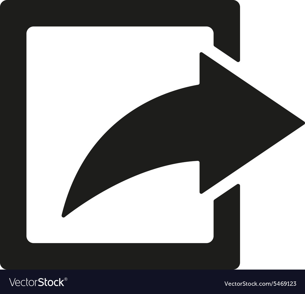 Share icon action symbol flat Royalty Free Vector Image Share icon action symbol flat Royalty Free Vector Image